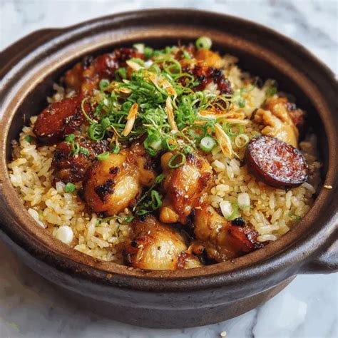 Cantonese Claypot Chicken Rice With Chinese Sausage A Comforting One