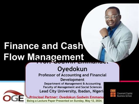 Finance And Cash Flow Management Prof Oyedokun Pptx