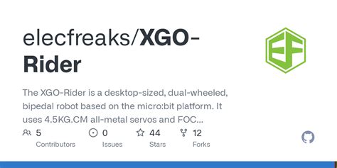 Xgo Riderreadmemd At Master · Elecfreaksxgo Rider · Github