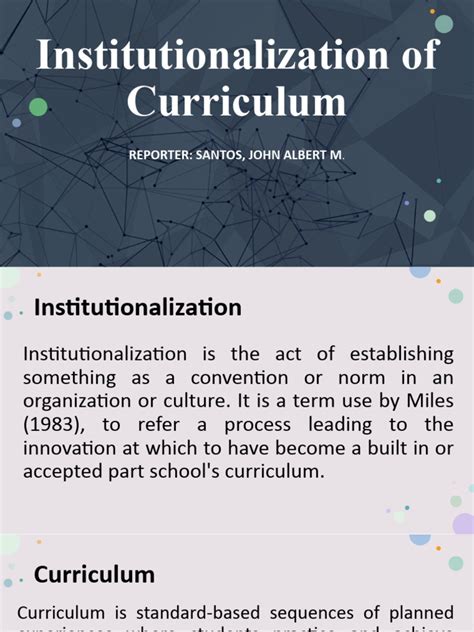 Institutionalization Of Curriculum Download Free Pdf Curriculum Secondary Education