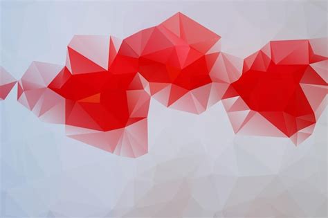 Premium Vector Red Abstract Geometric Triangular Polygon Style Illustration Graphic Background