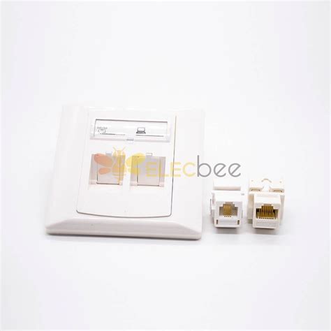 Elecbee Information Panel 86 Type Faceplate Utp Rj45 Rj11 Jack Network Module