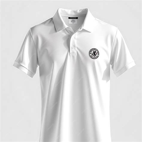A White Polo Shirt With A Logo On The Front Premium Ai Generated Image