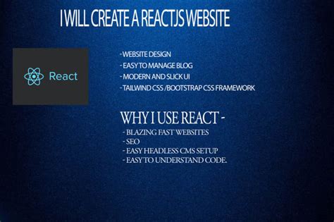 Build A Single Page Website Using Reactjs By Garethdavies Fiverr