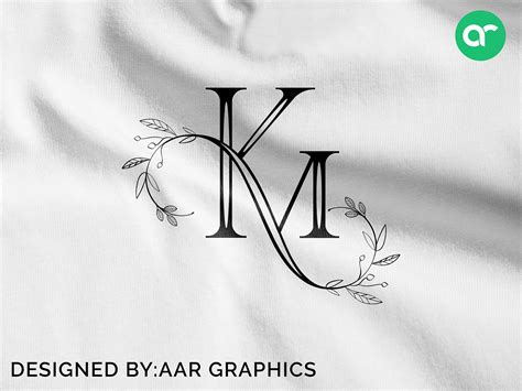 Km Wedding Logo Monogram And Km Initials Behance