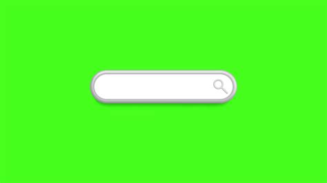 Blank Rounded Search Bar Green Screen Animated Video Single Blank Line