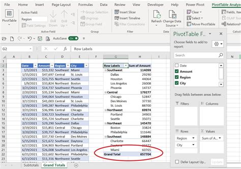 How To Display Grand Total Rows In Excel Pivottable Techrepublic