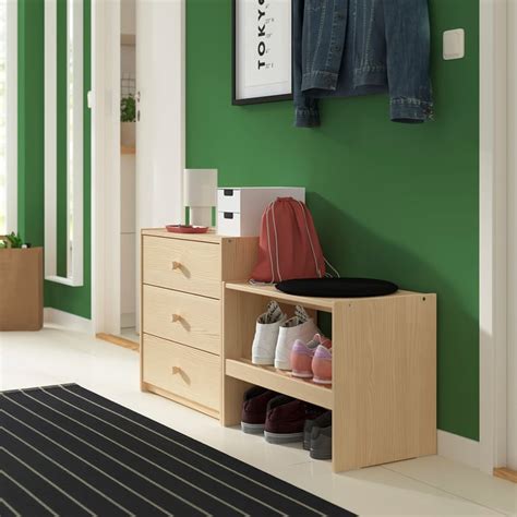 Raggberg Bench With Shoe Storage Pine 60x35x45 Cm Ikea