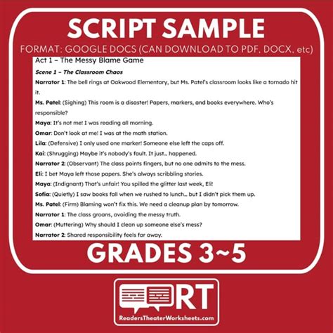 Responsible Decision Making Sel Readers Theater Script For Grades 3 To 5