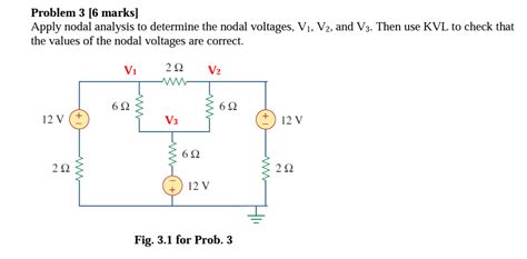 Solved Problem 3 [6 Marks] Apply Nodal Analysis To Determine