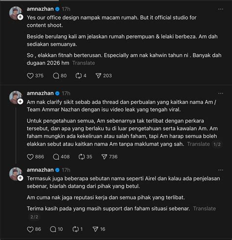 Isu Video Luch Tular Ammar Nazhan Tampil Beri Penjelasan Am Nak