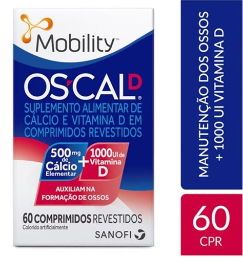 Os Cal D 500mg Vitamina D 1000ui 60 Cpr Sanofi