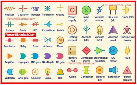 Symbols Of Electrical Components