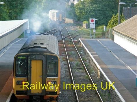 Railway Photo Class 153 Dmu Waiting For The Train C2007 £200