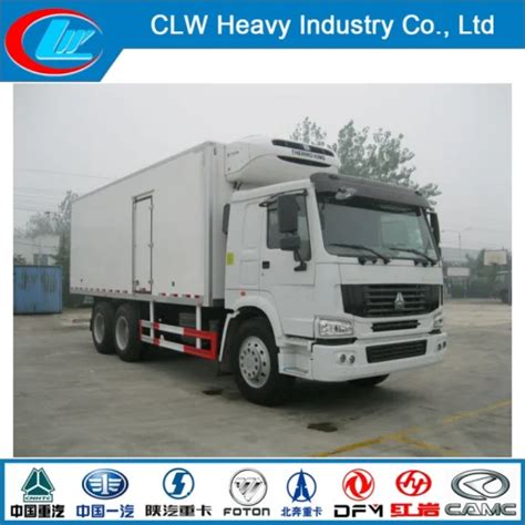 Sinotruck 64 Freezer Truck With Refrigerated Van For Sale
