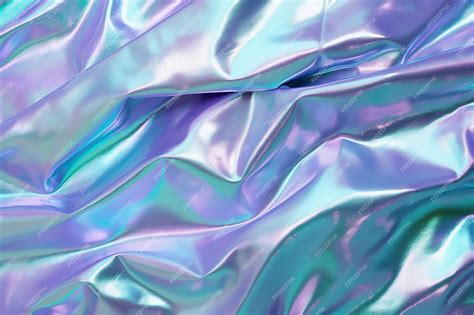 Premium Photo Holographic Iridescent Foil Texture
