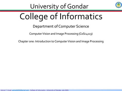 Computervision Lecture 1 Course Overviewpdf
