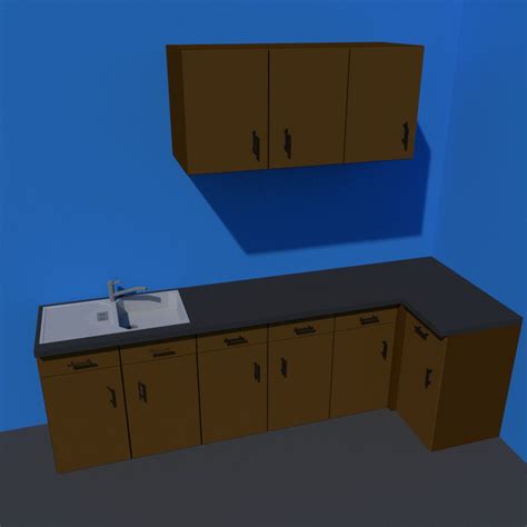 Colección Low Poly Kitchen Modelo 3d 5 3ds Blend Fbx Obj Free3d