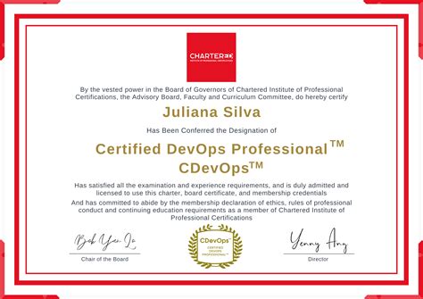 Certified Devops Professional Cdevops™ Chartered Institute Of Professional Certifications
