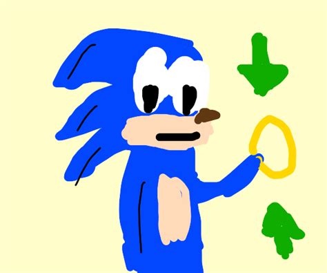 Sonic Grabbing Ring Drawception