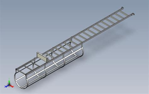 安全爬梯设计 Step 模型图纸免费下载 懒石网
