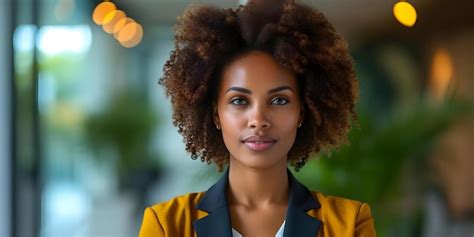 Premium Photo Assertive African American Female Ceo Exudes Confidence
