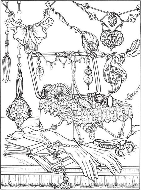 Jewelry Coloring Pages Printable