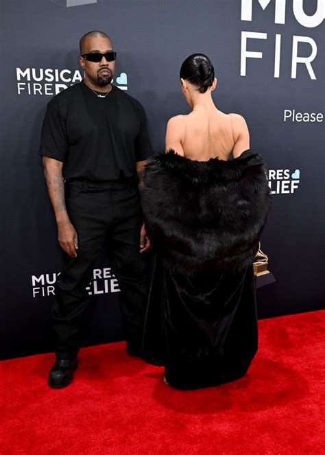 Kanye Wests Three Worded Demand To Wife Bianca Censori At Grammys Red