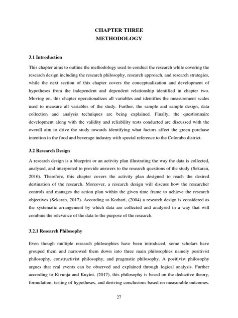 Methodology Chapter 03 Sample Download Free Pdf Sampling