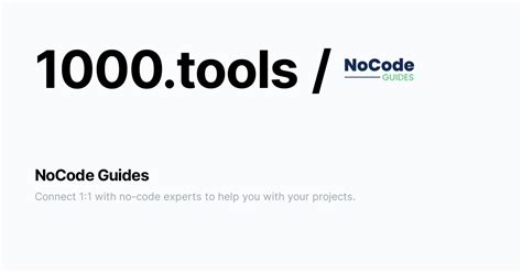 Nocode Guides