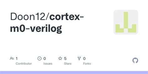 Cortex M0 Verilogcortexm0v At Master · Doon12cortex M0 Verilog · Github