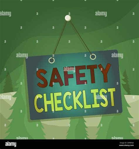 Word Writing Text Safety Checklist Business Photo Showcasing List Of Items You Need To Verify