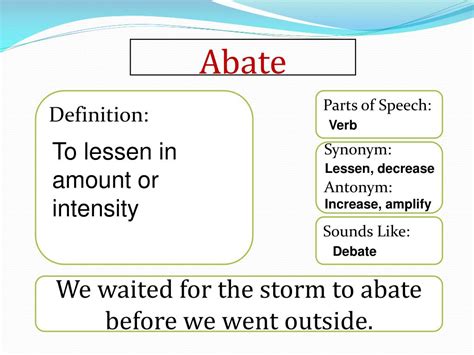 Shall Stand Abated Meaning At Ella Byatt Blog
