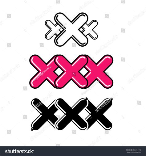Xxx Theme Logo Adult Stock Vector Royalty Free 266374112 Shutterstock