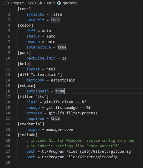 Git For Windows Git Fatal Exceeded Maximum Include Depth Stack Overflow