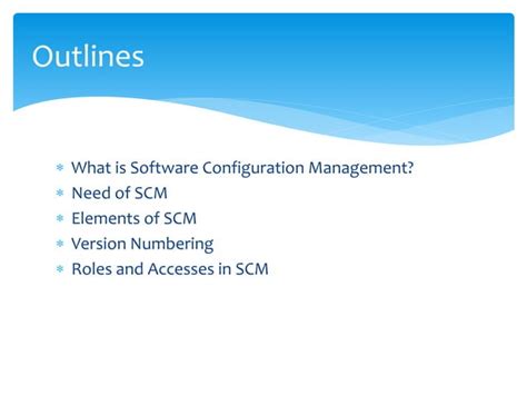 Software Configuration Management Ppt