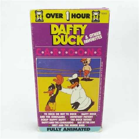 Daffy Duck And Other Favorites Vhs Cartoons Fully Animated Classic Over 1