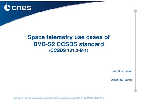 Pdf Space Telemetry Use Cases Of Dvb S2 Ccsds Standard