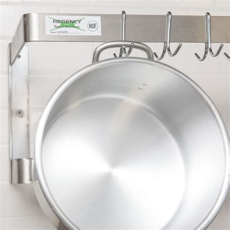 48 Wall Mount Commercial Kitchen Stainless Steel Double Pot Pan Rack