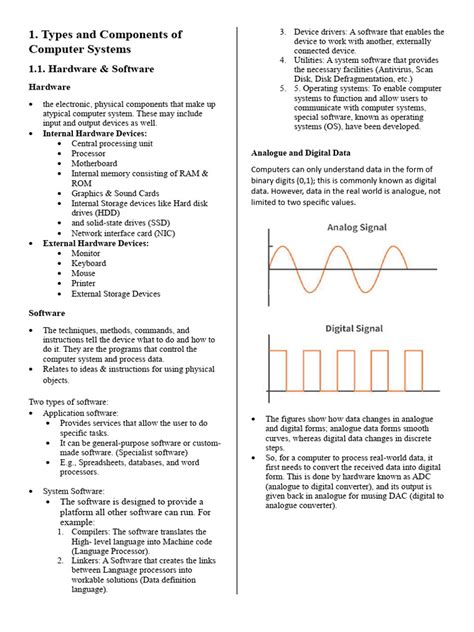 Ict Ch 1 Final Note Pdf Computer Data Storage Read Only Memory