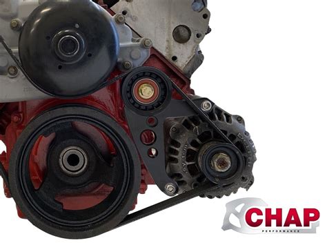 Ls Low Mount Alternator Bracket Corvette Spacing Circles Black Chap Performance