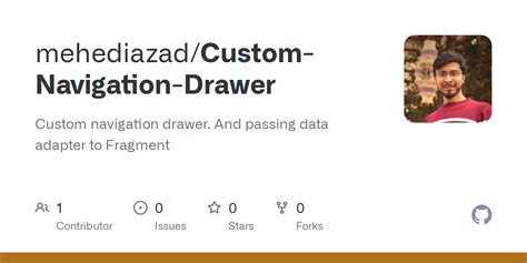 Github Mehediazad Custom Navigation Drawer Custom Navigation Drawer And Passing Data Adapter
