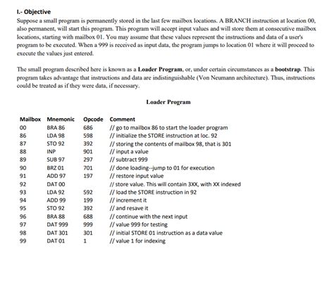 Solved Loader Program With Loop And Ascii Output