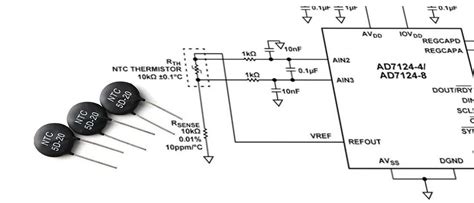 thermistor based temperature sensing system explained