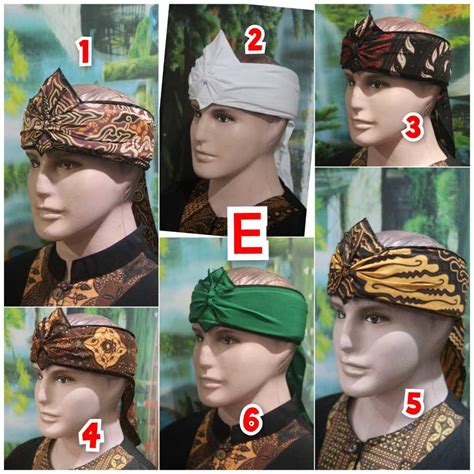 Jual Iket Kepala Sunda Dewasa Tradisional Batik Katun Atas Bolong Gs
