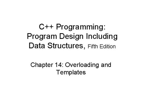 C Programming Program Design Including Data Structures Fifth