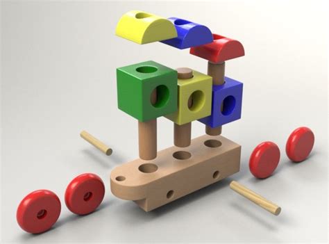 나무 기차 장난감 3d 모델 22 Unknown Fbx Lxo Obj Free3d