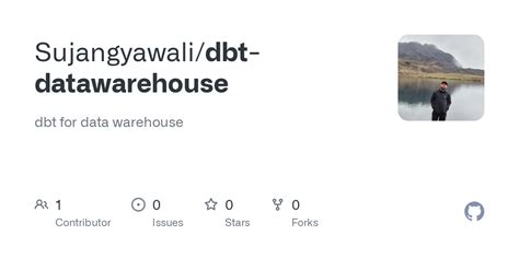 Github Sujangyawali Dbt Datawarehouse Dbt For Data Warehouse