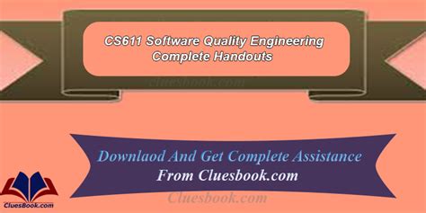Cs611 Software Quality Engineering Complete Handouts