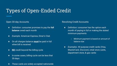 What Is An Example Of Open Ended Revolving Credit Leia Aqui What Is